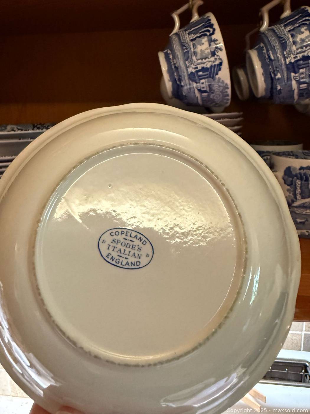 Spode Italian blue transferware dinnerware set | Maxsold