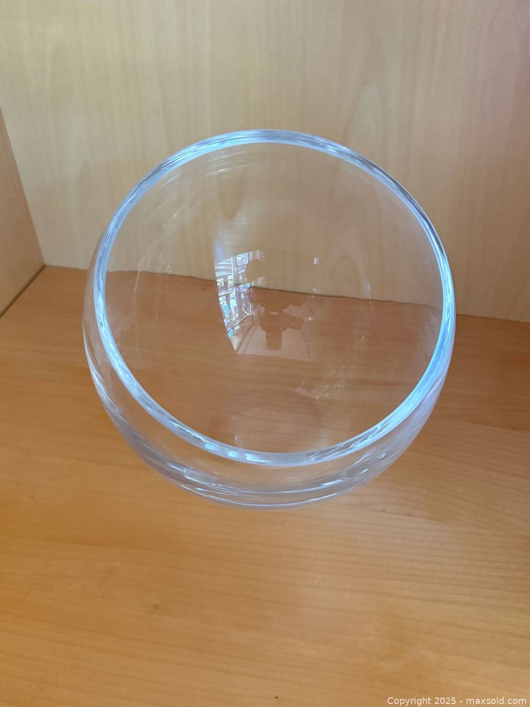 Vintage Mid-Century Slant Glass Bowl | Maxsold