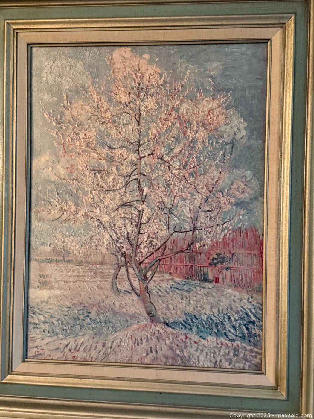 Vincent van Gogh Pink Peach Trees framed print | Maxsold