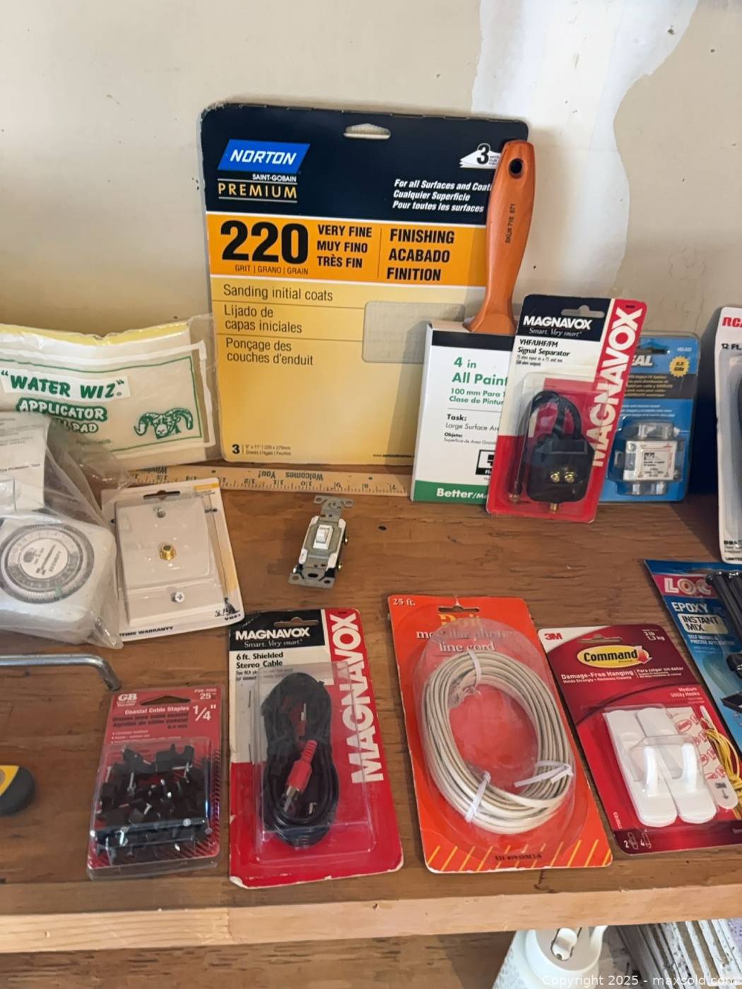 Mixed DIY supplies & small tools | Maxsold