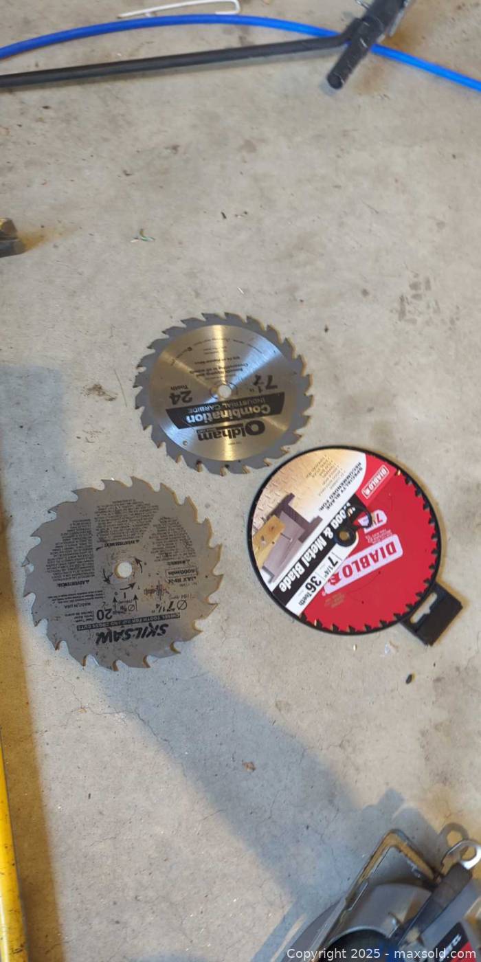 Skilsaw circular saw, DeWalt reciprocating saw, Rockforce pick mattock ...