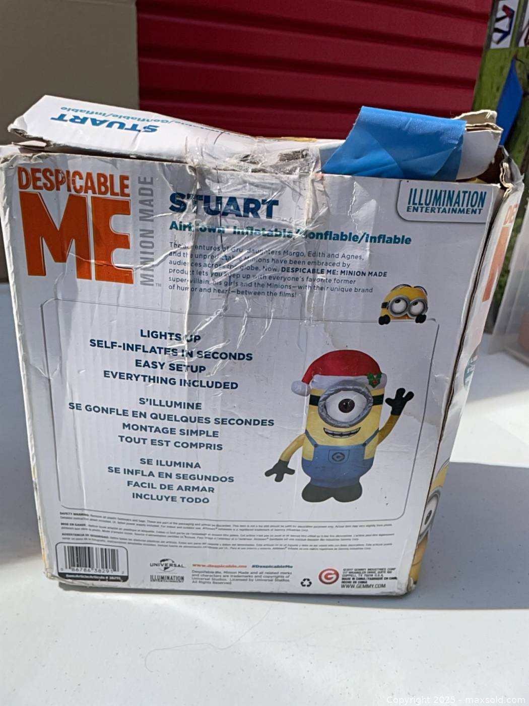 Gemmy Stuart Minion 3.5ft Christmas Inflatable | Maxsold