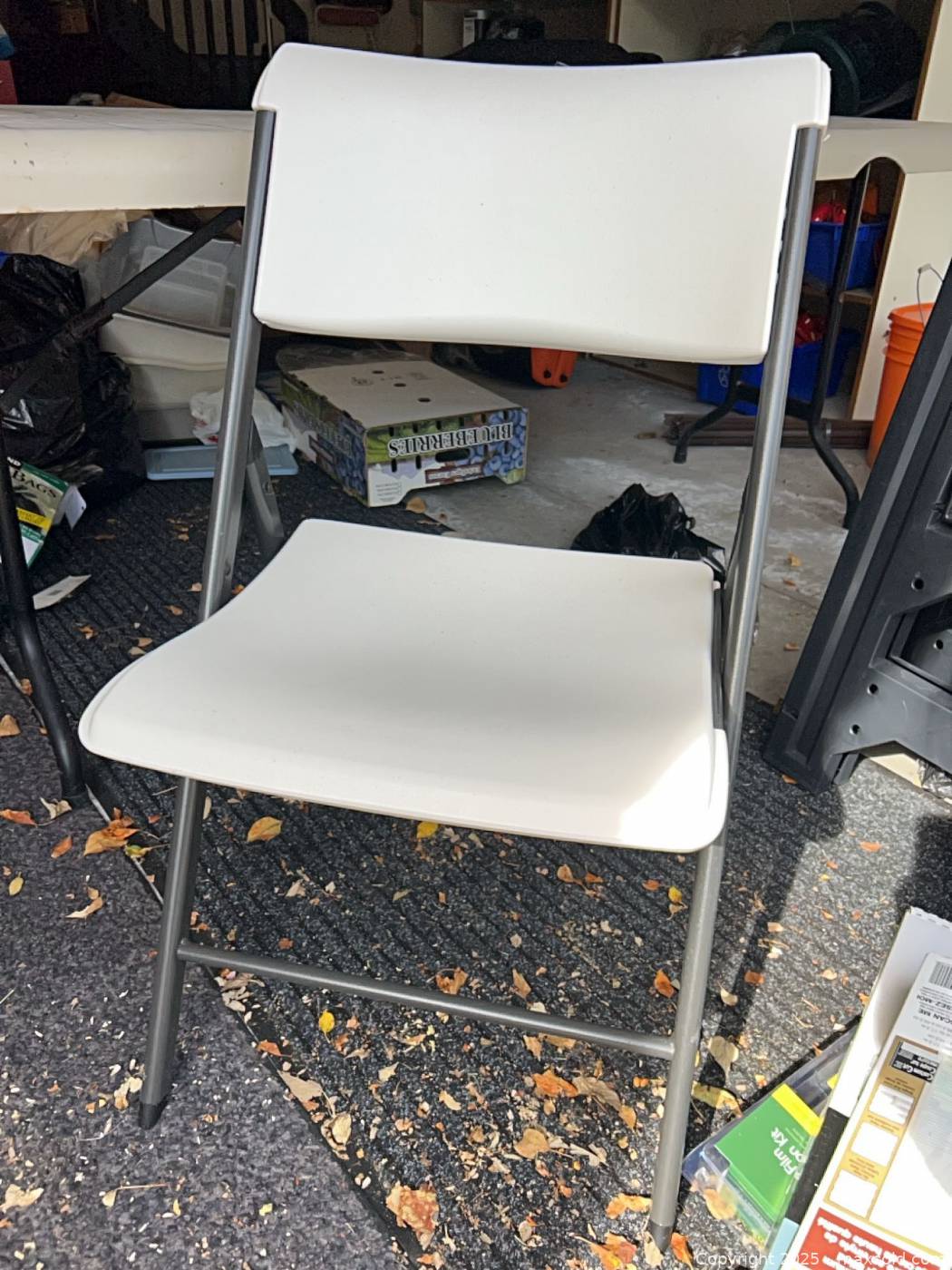 Folding plastic banquet table and chair | Maxsold