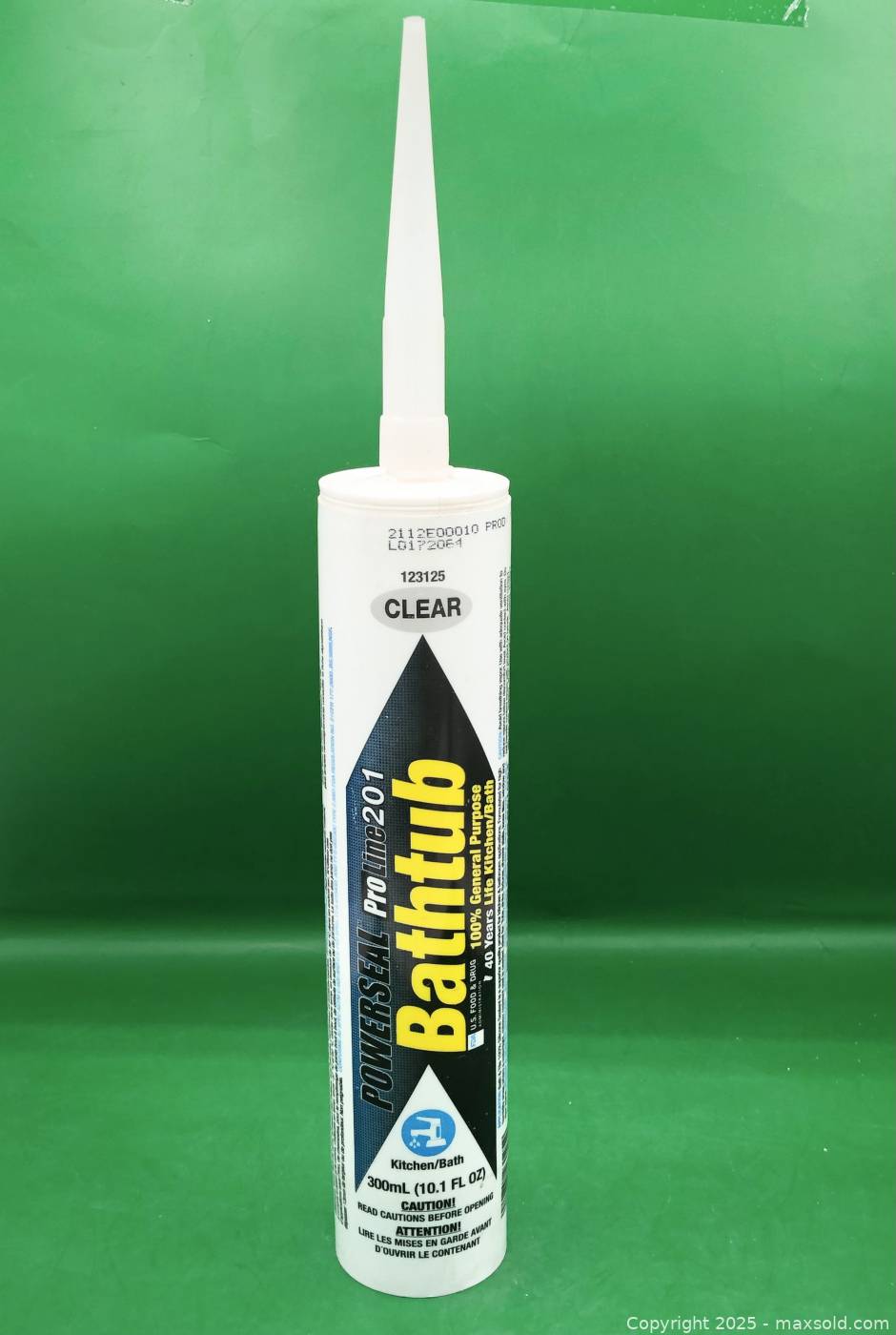 Powerseal ProLine 201 Kitchen & Bath Silicone Sealant, 300 mL, Clear, 3 ...