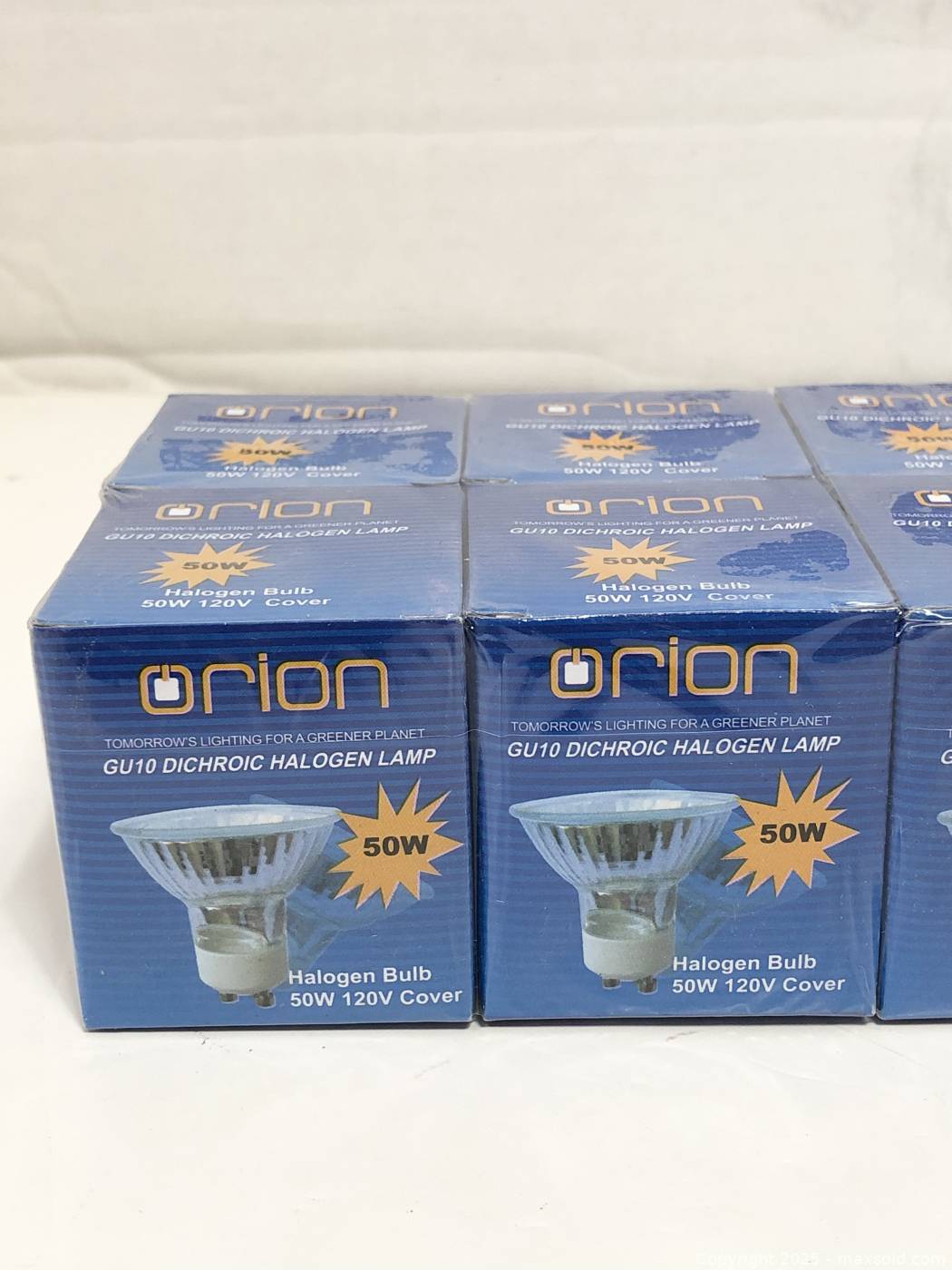 Orion GU10 50W 120V halogen bulbs, pack of 10 | Maxsold