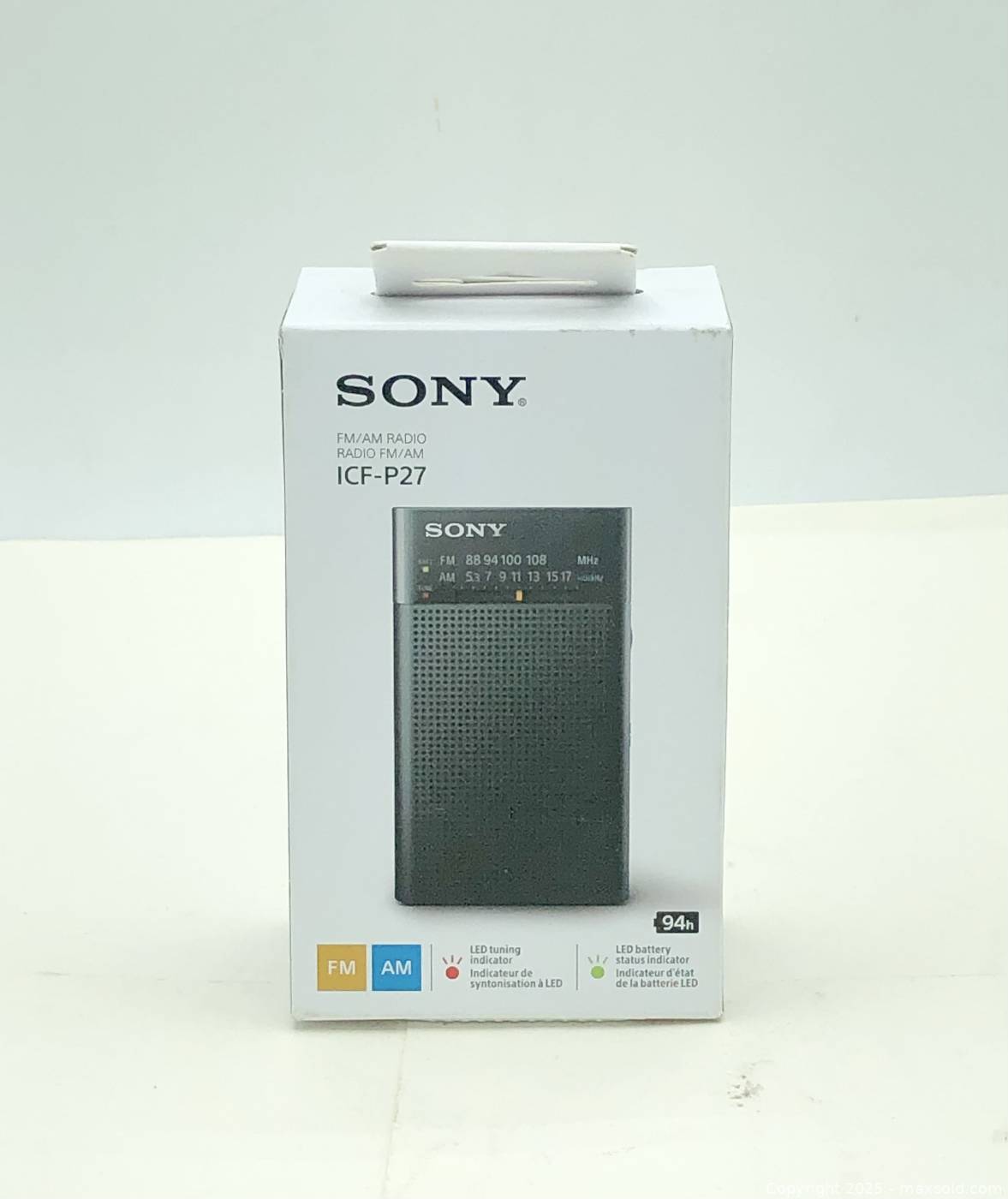 Sony ICF-P27 portable AM/FM radio | Maxsold