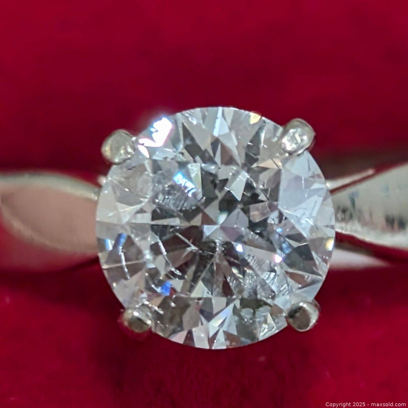 14K Lab Diamond Solitaire Ring Size 6.5 | Maxsold