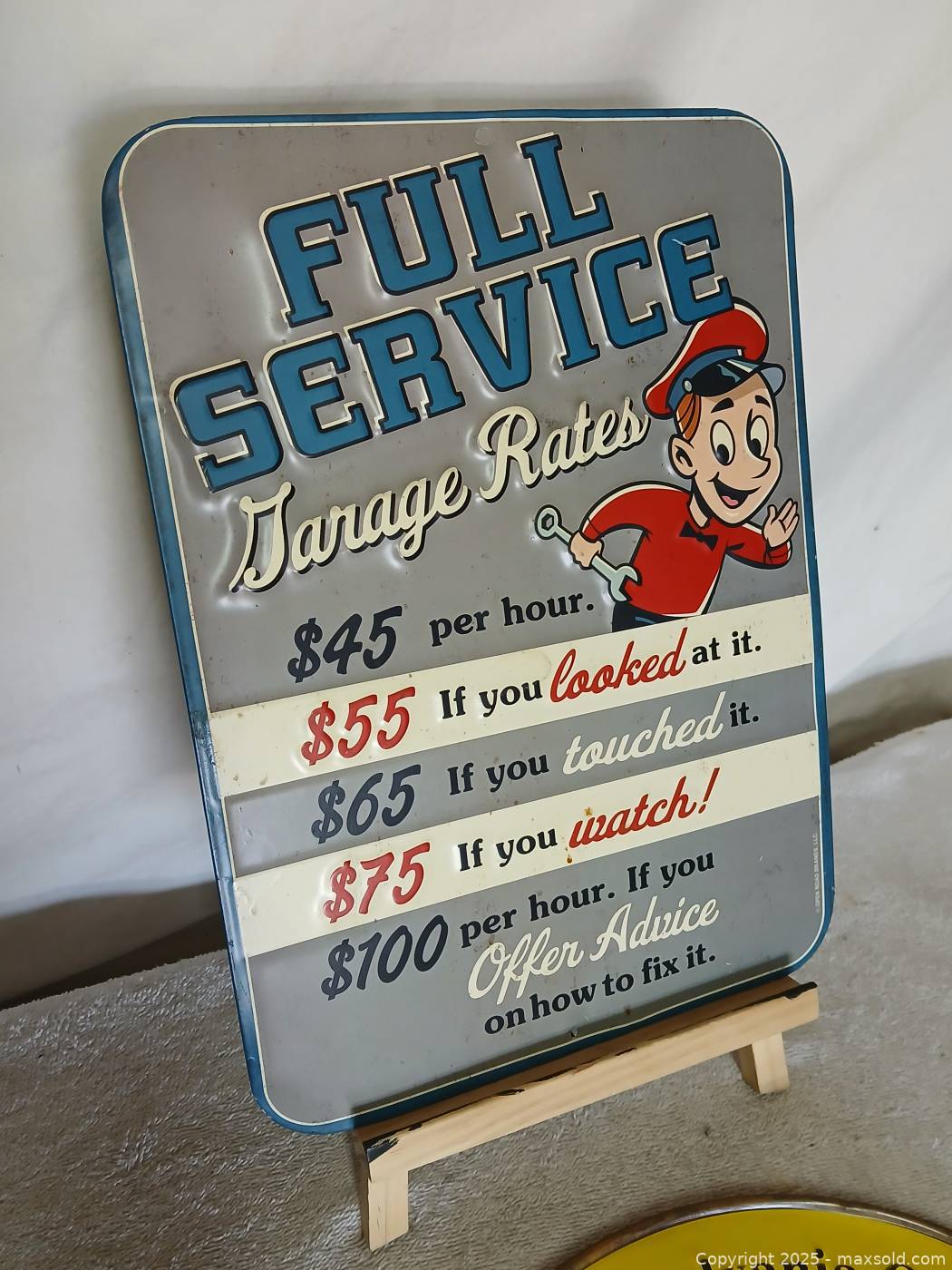 Pennzoil & Full Service metal signs | Maxsold