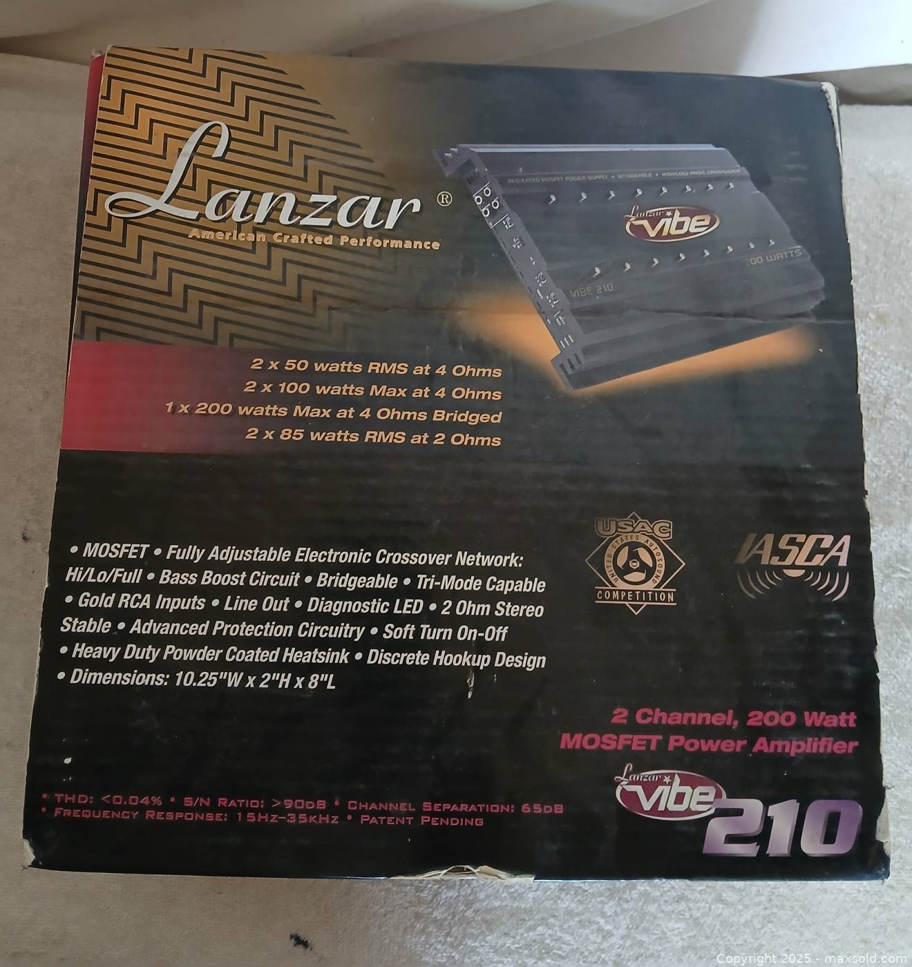 Lanzar Vibe 210 Car Power Amplifier | Maxsold