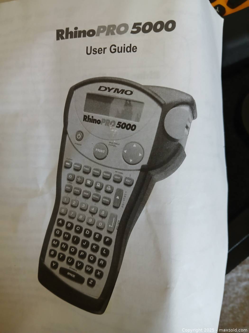 Dymo RhinoPRO 5000 label maker with case | Maxsold
