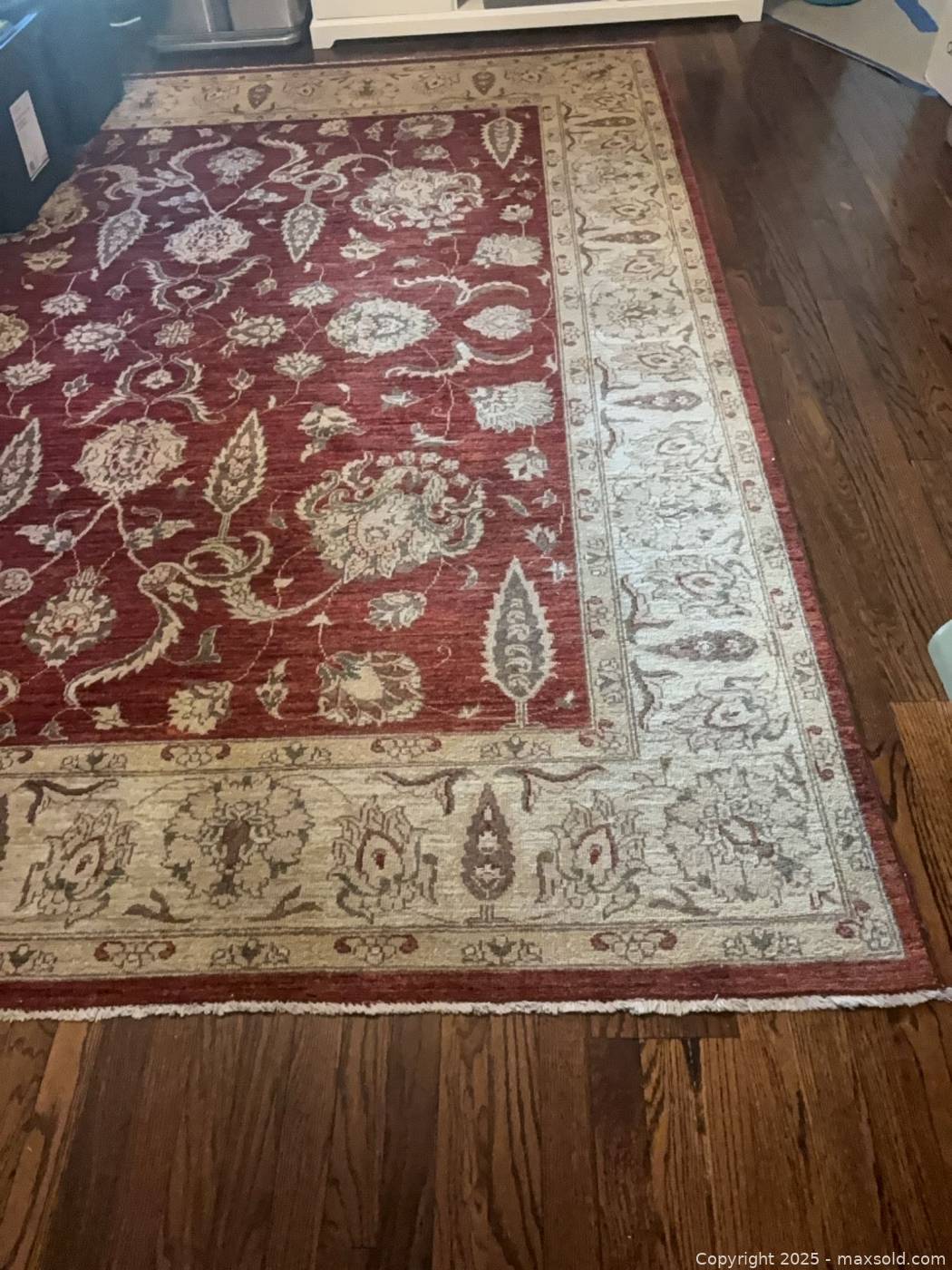 Authentic Persian wool area rug 117" x 96" | Maxsold