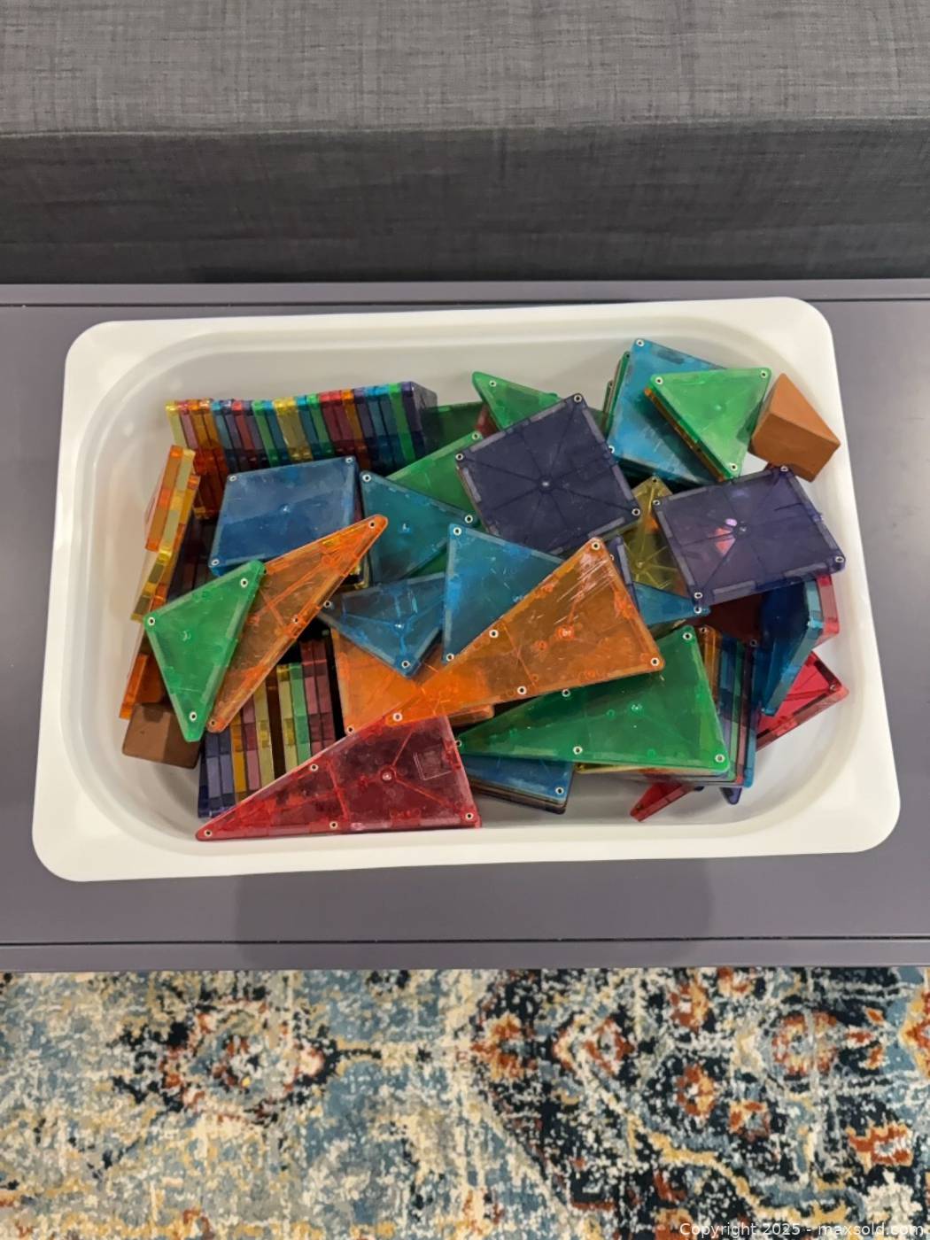 Large assortment of Magna-Tiles magnetic building pieces | Maxsold