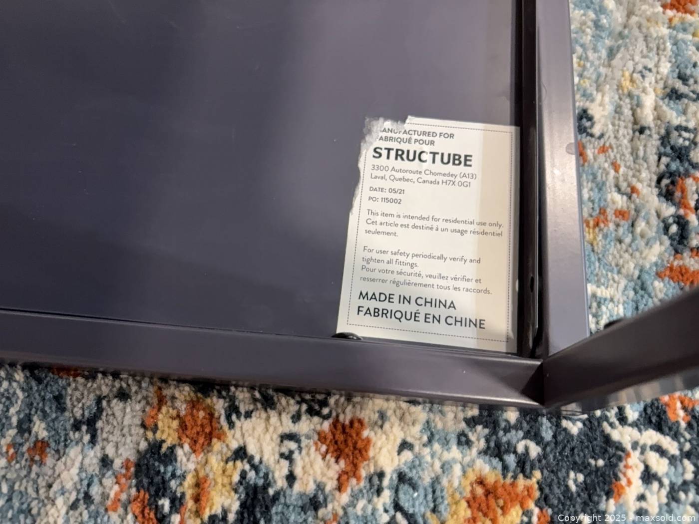 Structube metal coffee table | Maxsold