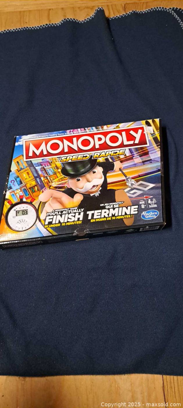 Monopoly Speed board game new | Maxsold