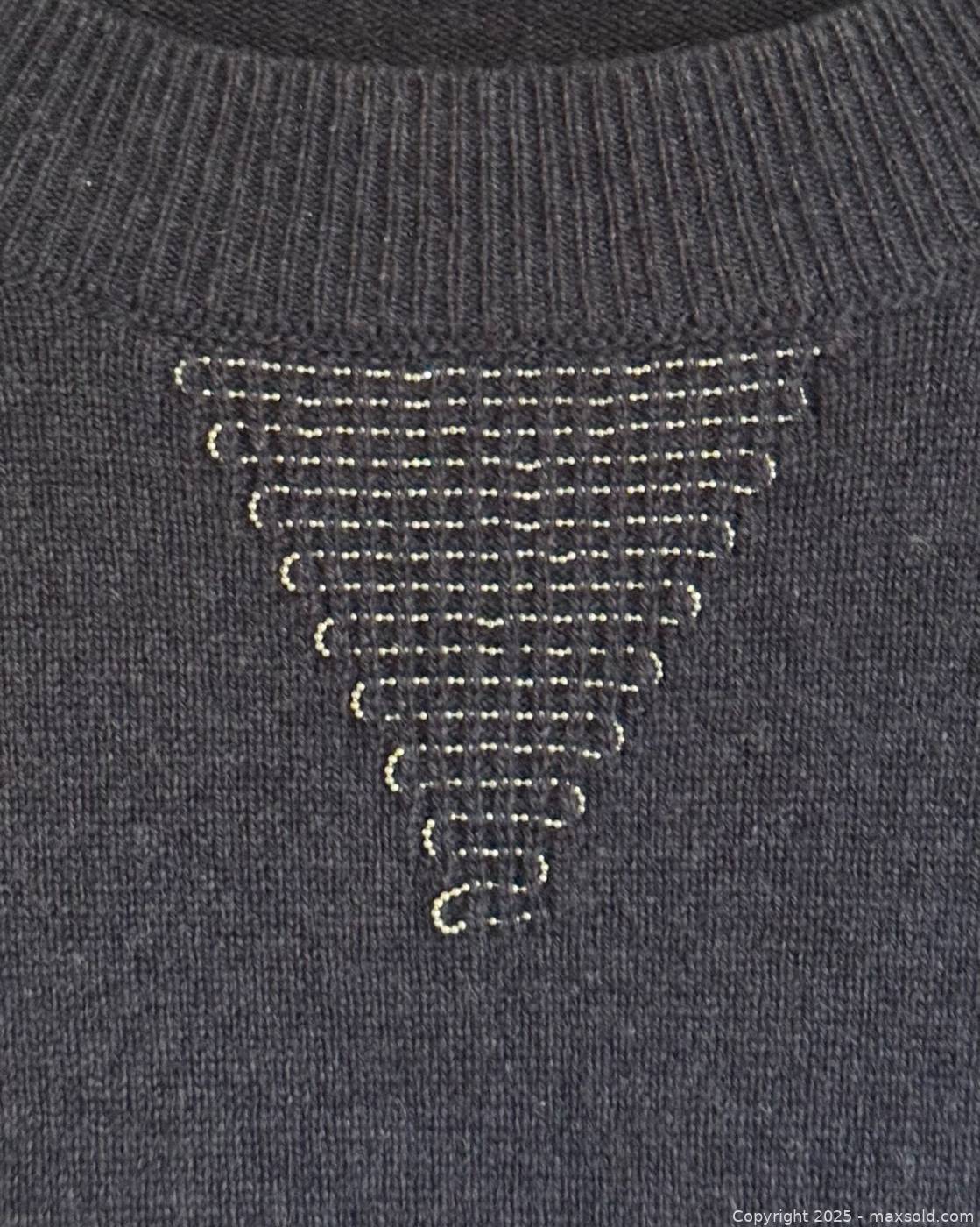 Peserico Women’s Navy Cashmere Wool Silk Sweater EUR 40 | Maxsold