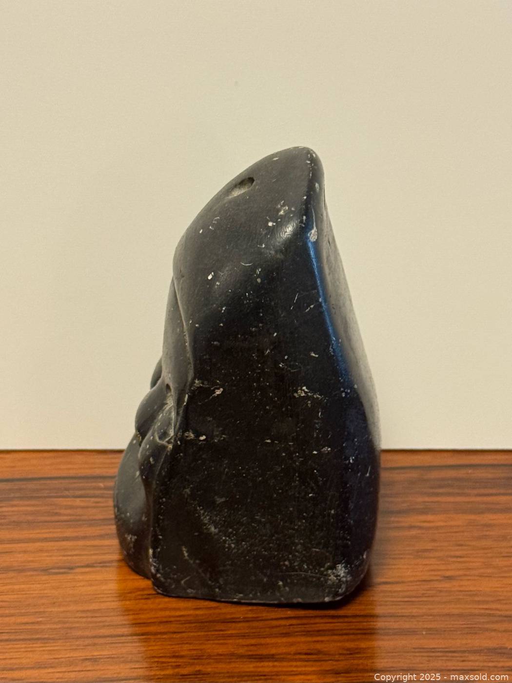 Signed Inuit Soapstone Head Carving | Maxsold