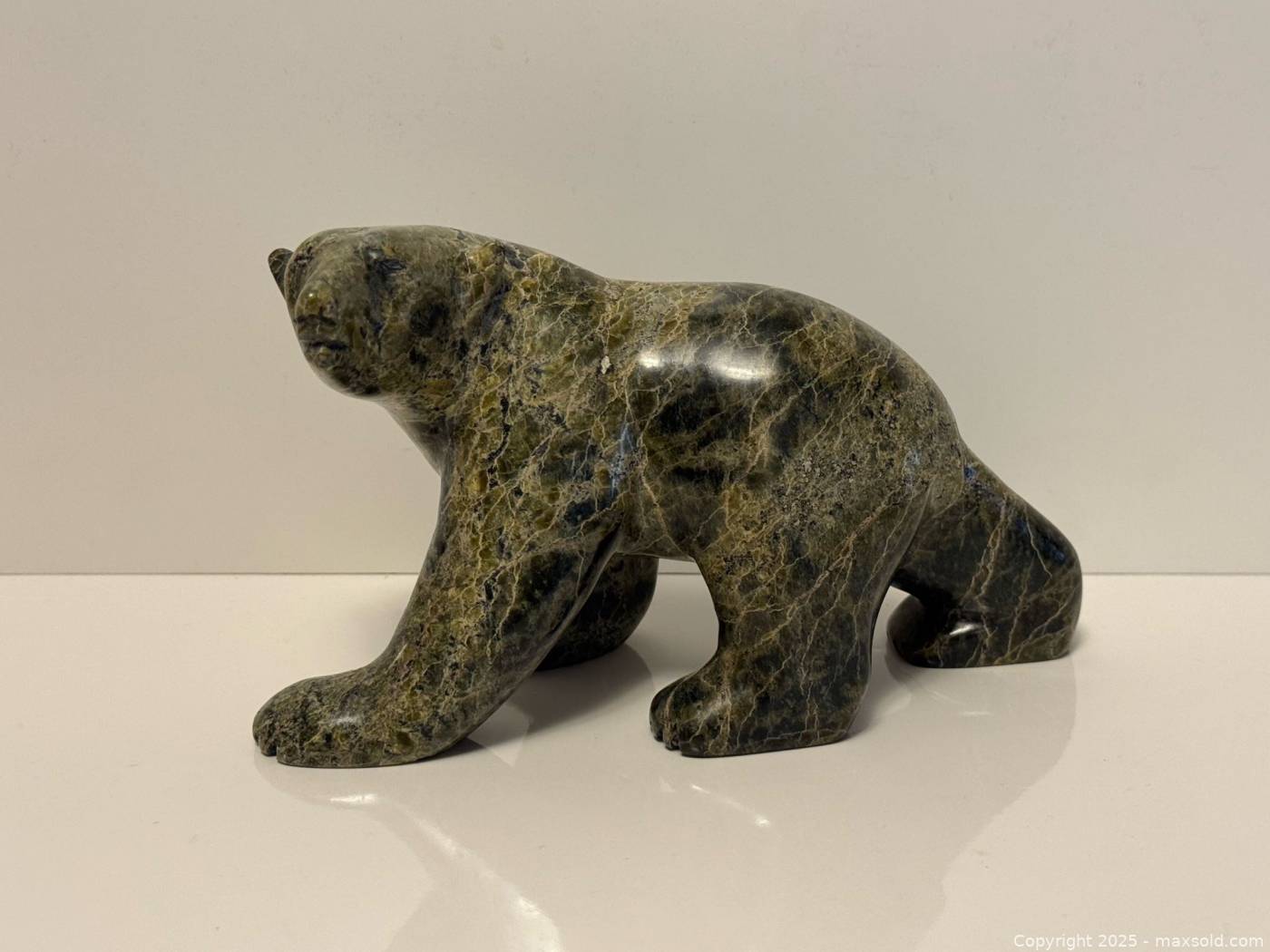 Vintage Inuit Soapstone Bear Figurine | Maxsold