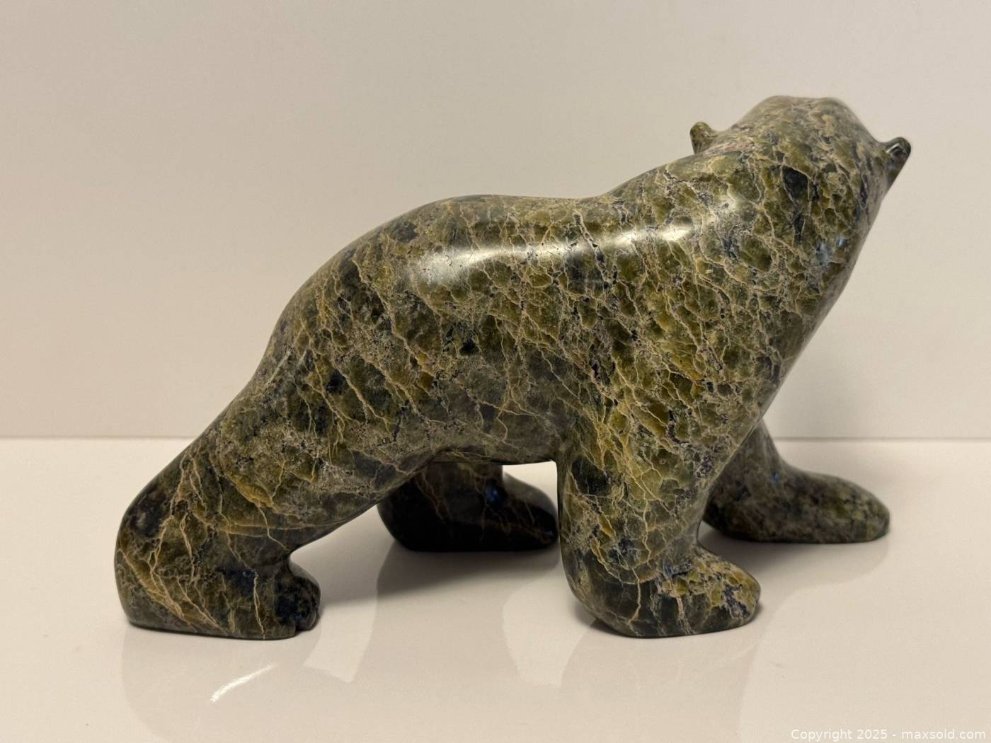 Vintage Inuit Soapstone Bear Figurine | Maxsold