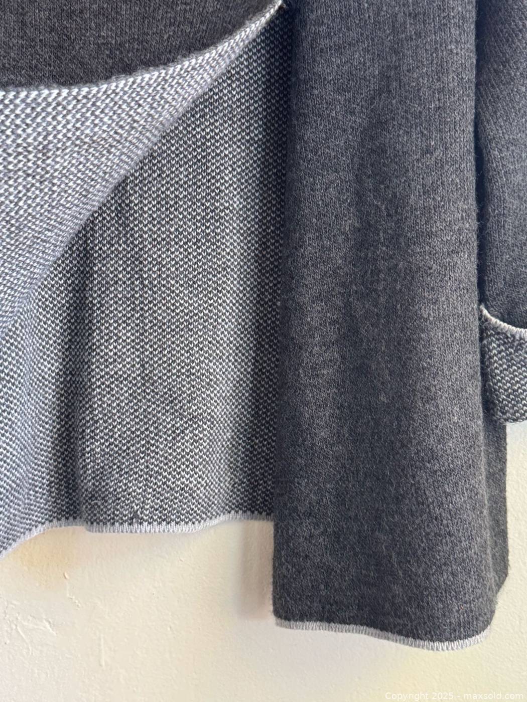Women’s Italian cowl-neck wool-blend cardigan sweater | Maxsold