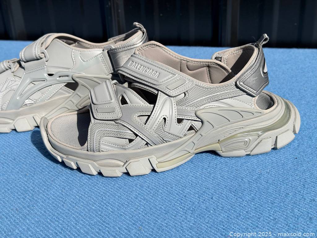 Balenciaga Track Sandals Men’s US 9 Grey | Maxsold