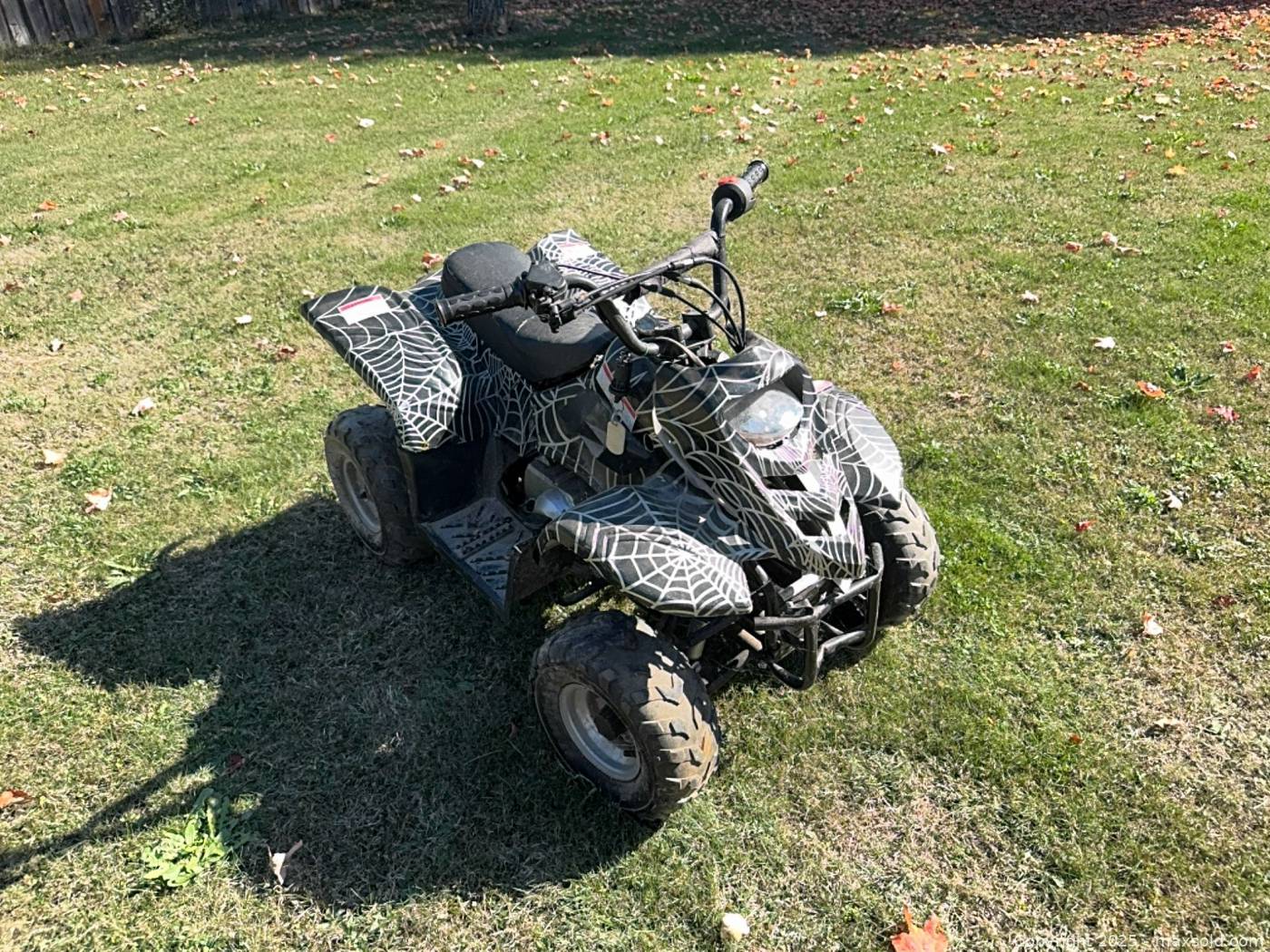 Youth 110cc Gas ATV Black/Gray Camo | Maxsold