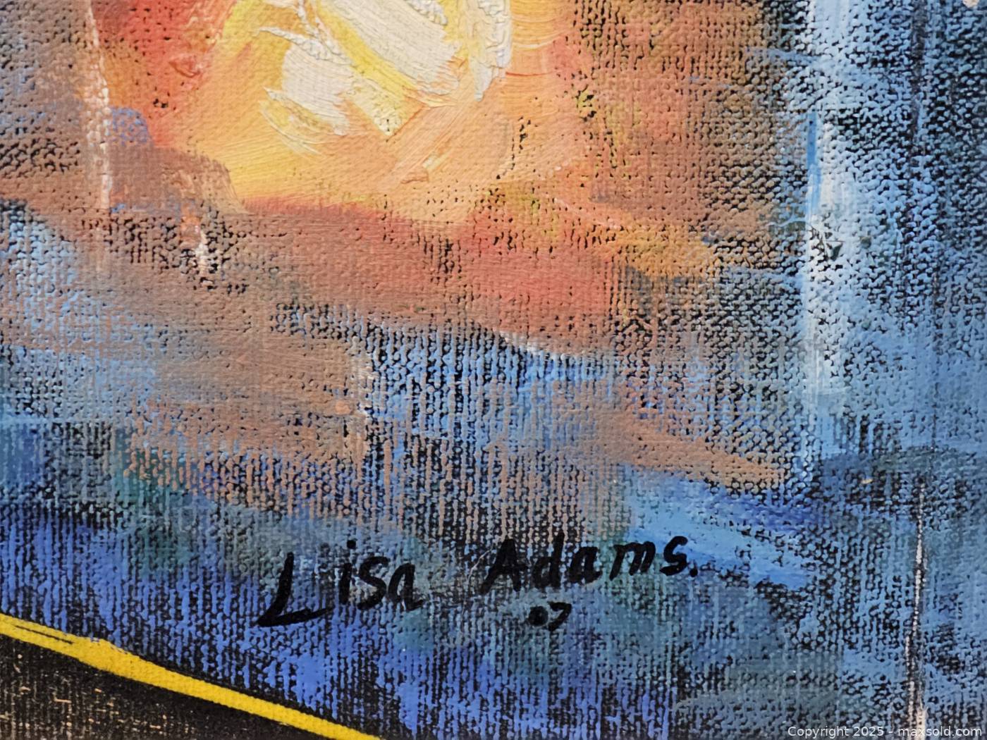 Lisa Adams signed original painting 2007 | Maxsold