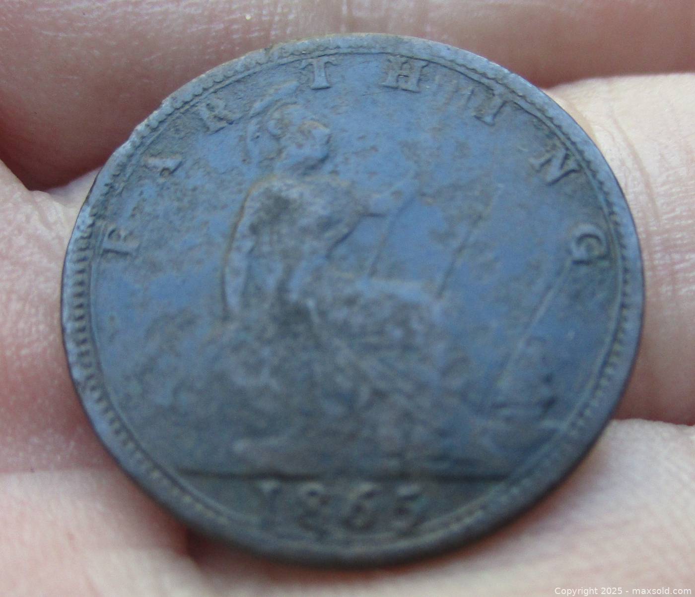 1865 Great Britain Queen Victoria Farthing | Maxsold