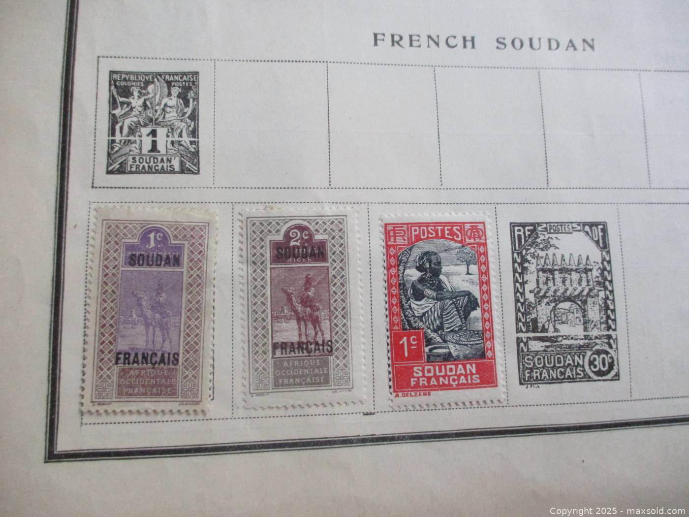 France & Colonies Stamps Album Pages | Maxsold