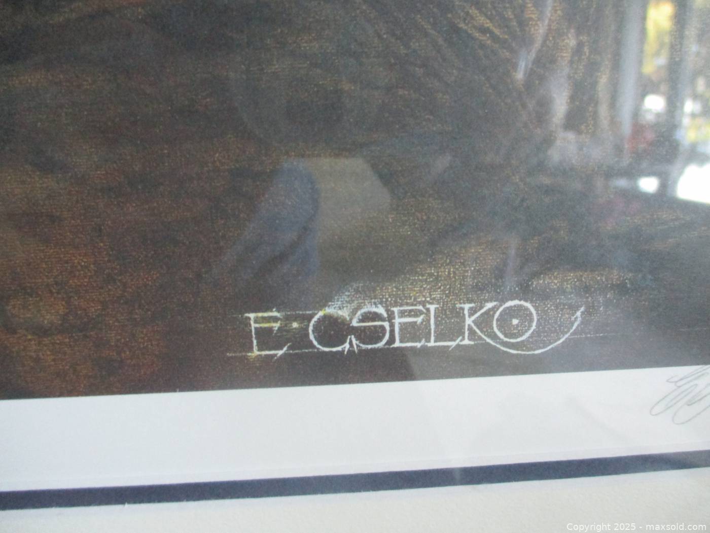 E. Cselko signed limited edition print Challenge 20/25 with artist’s ...
