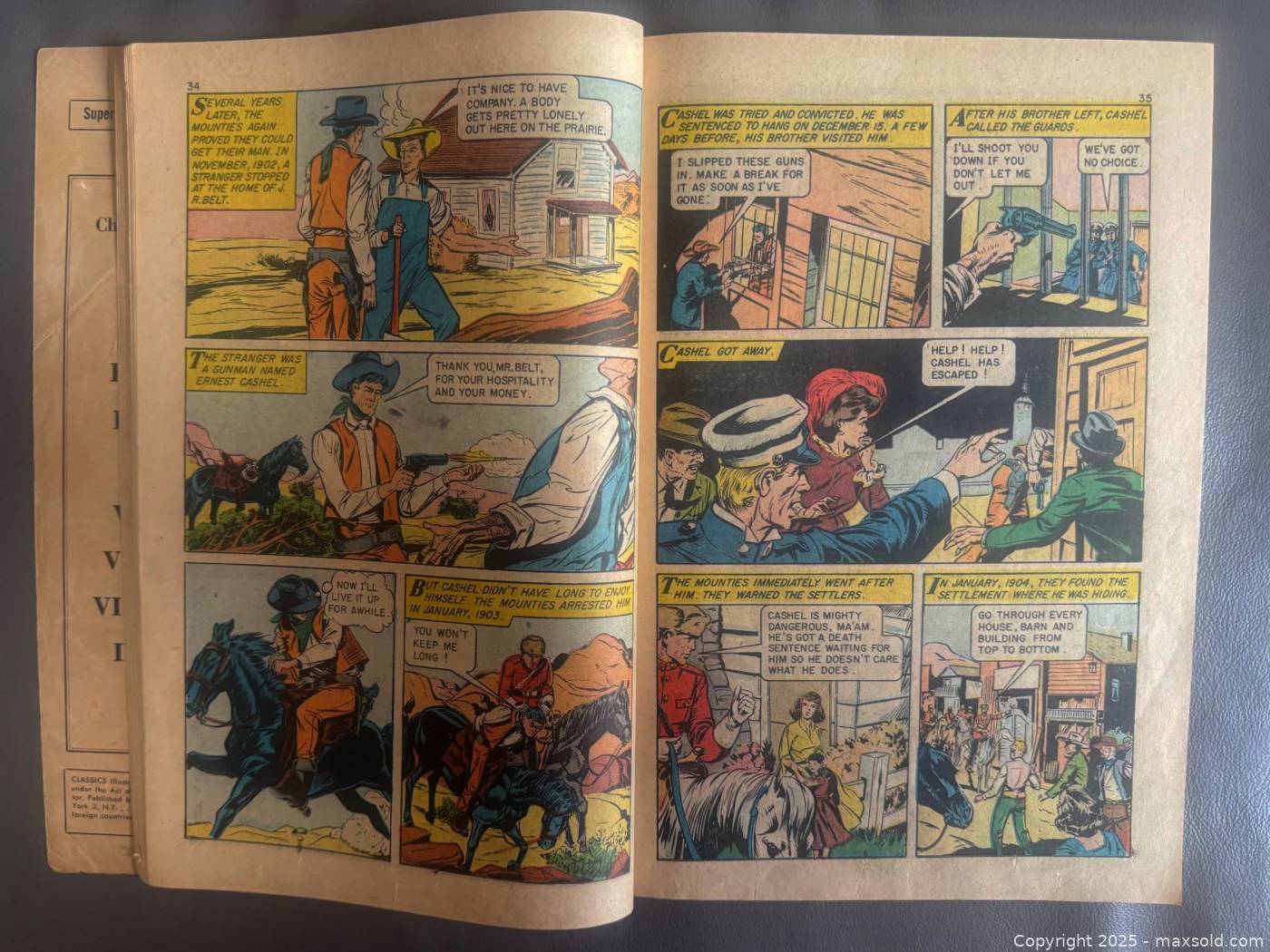1959 Classics Illustrated "Royal Canadian Mounted Police" Comic | Maxsold