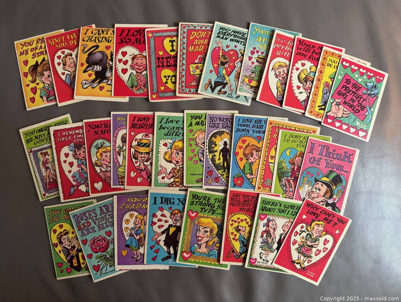 1959 Topps Funny Valentine trading cards set, 51 of 66 | Maxsold