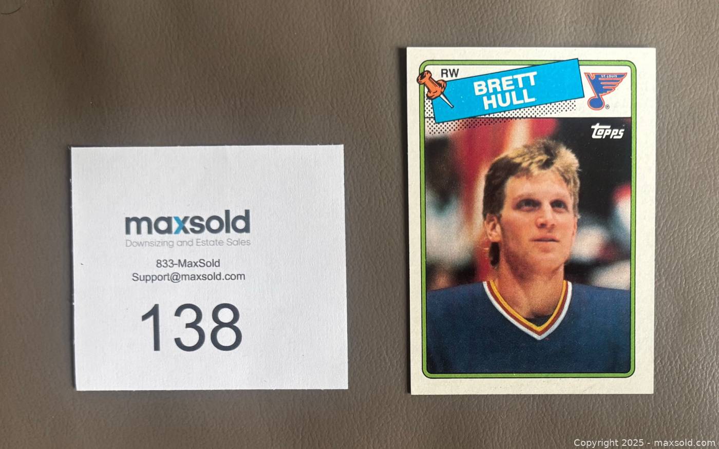1988-89 Topps Brett Hull rookie card #66 | Maxsold