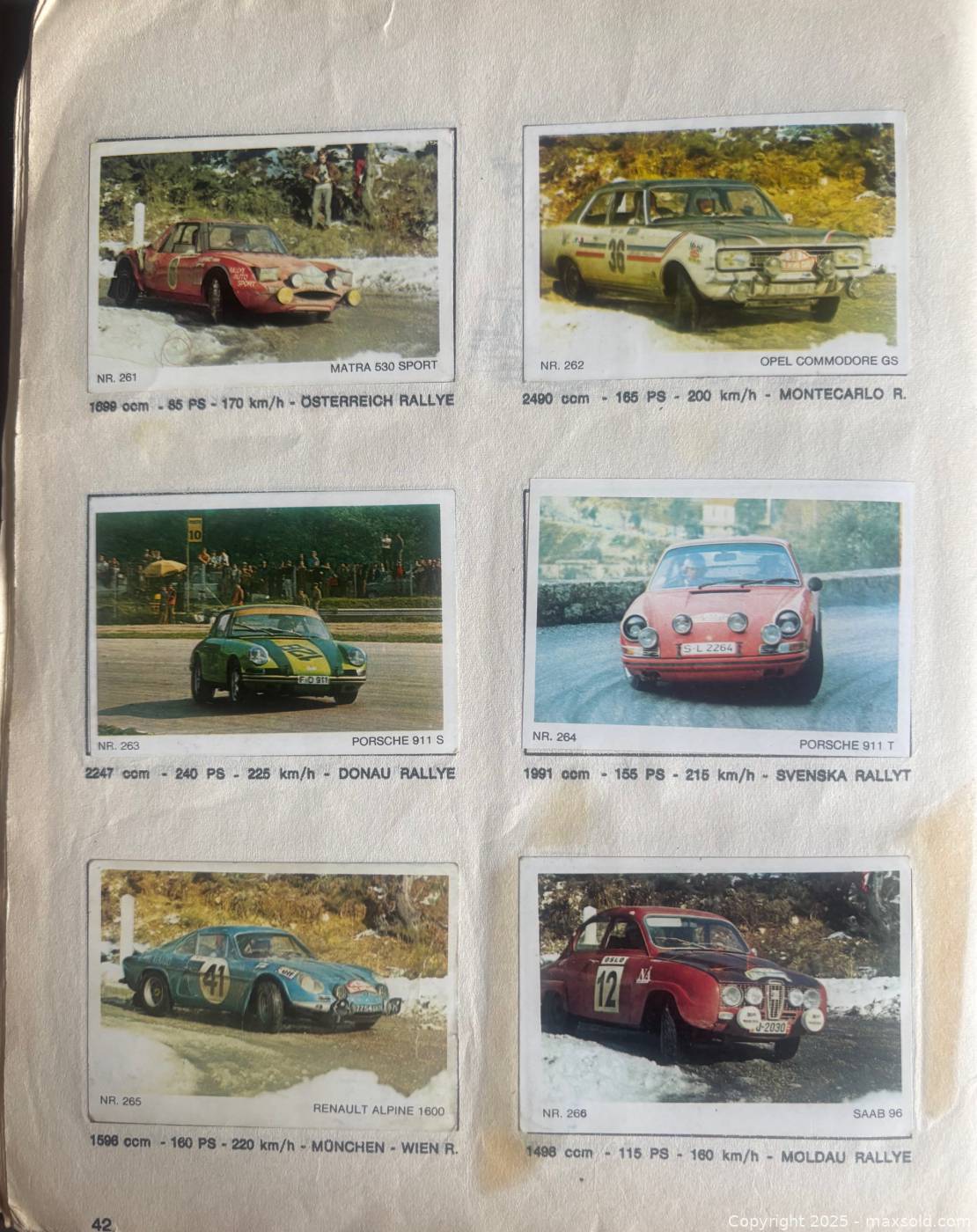 Cars Around The World Sticker Album | Maxsold