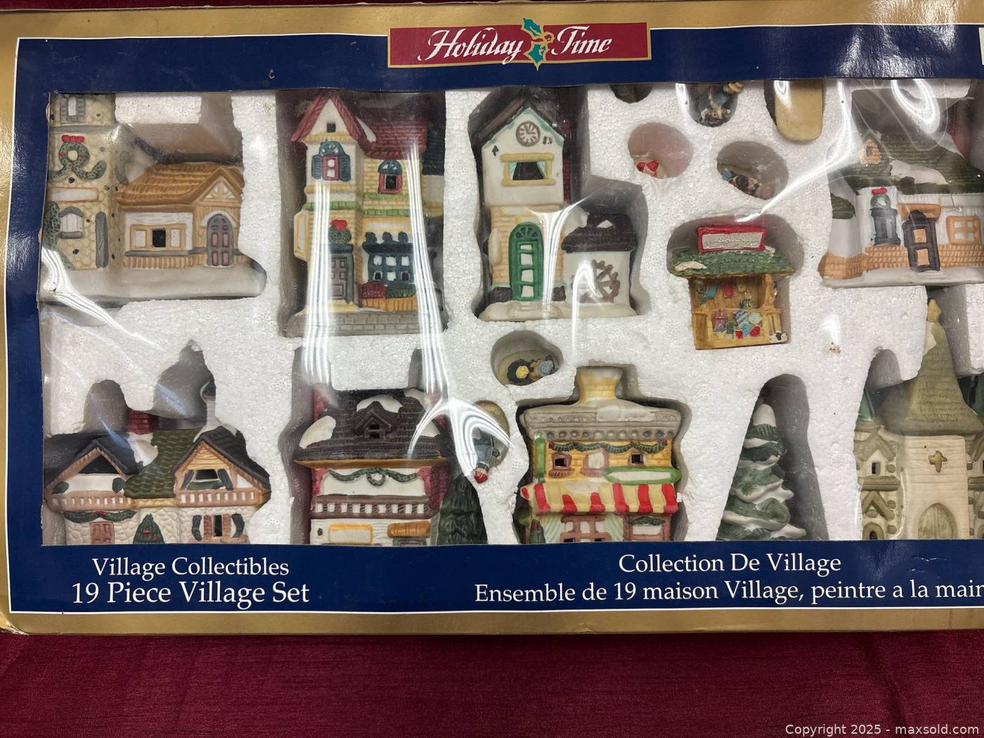 Holiday Time 19-Piece Christmas Village Set | Maxsold