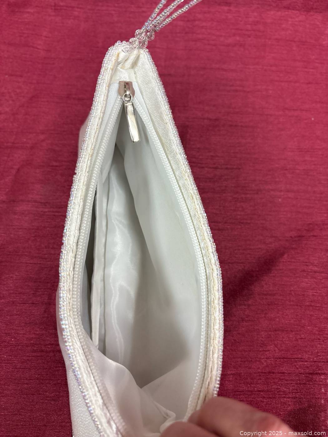 Ivory beaded evening clutch | Maxsold