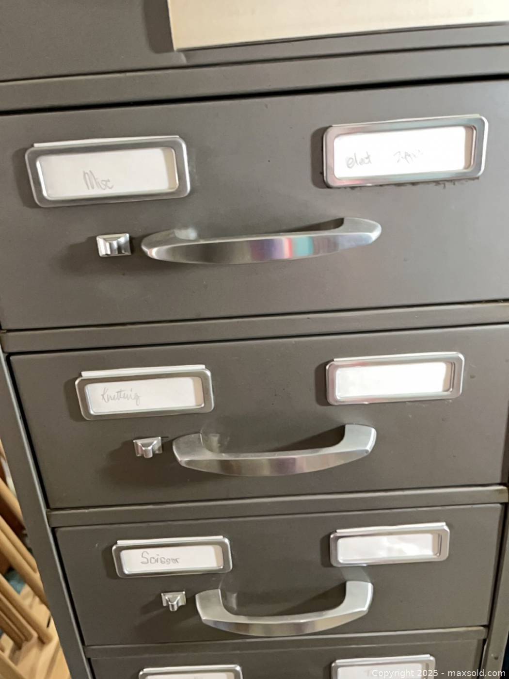 Vintage Metal File Cabinet | Maxsold