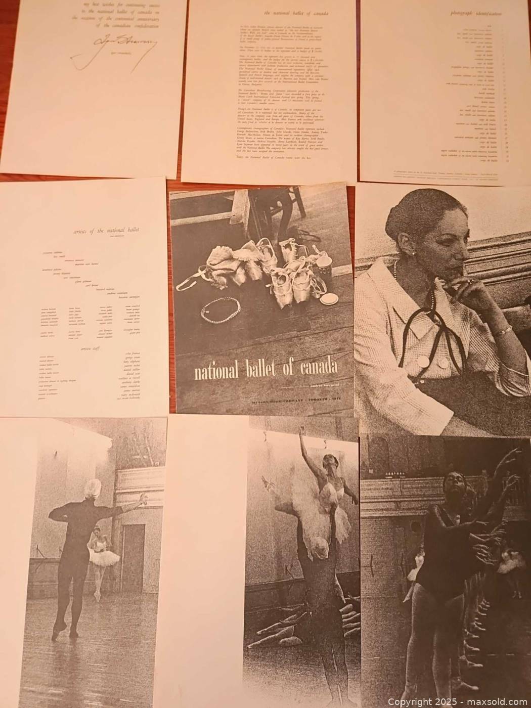 1971 National Ballet of Canada limited photo portfolio | Maxsold