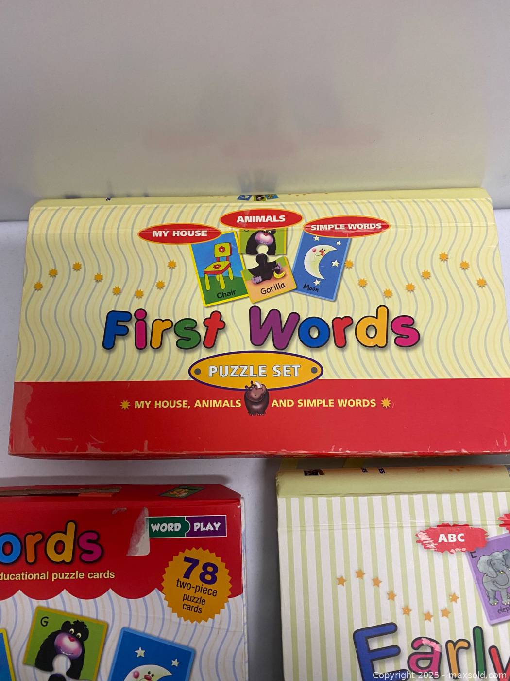 First Words Puzzle Sets and Early Learning ABC | Maxsold
