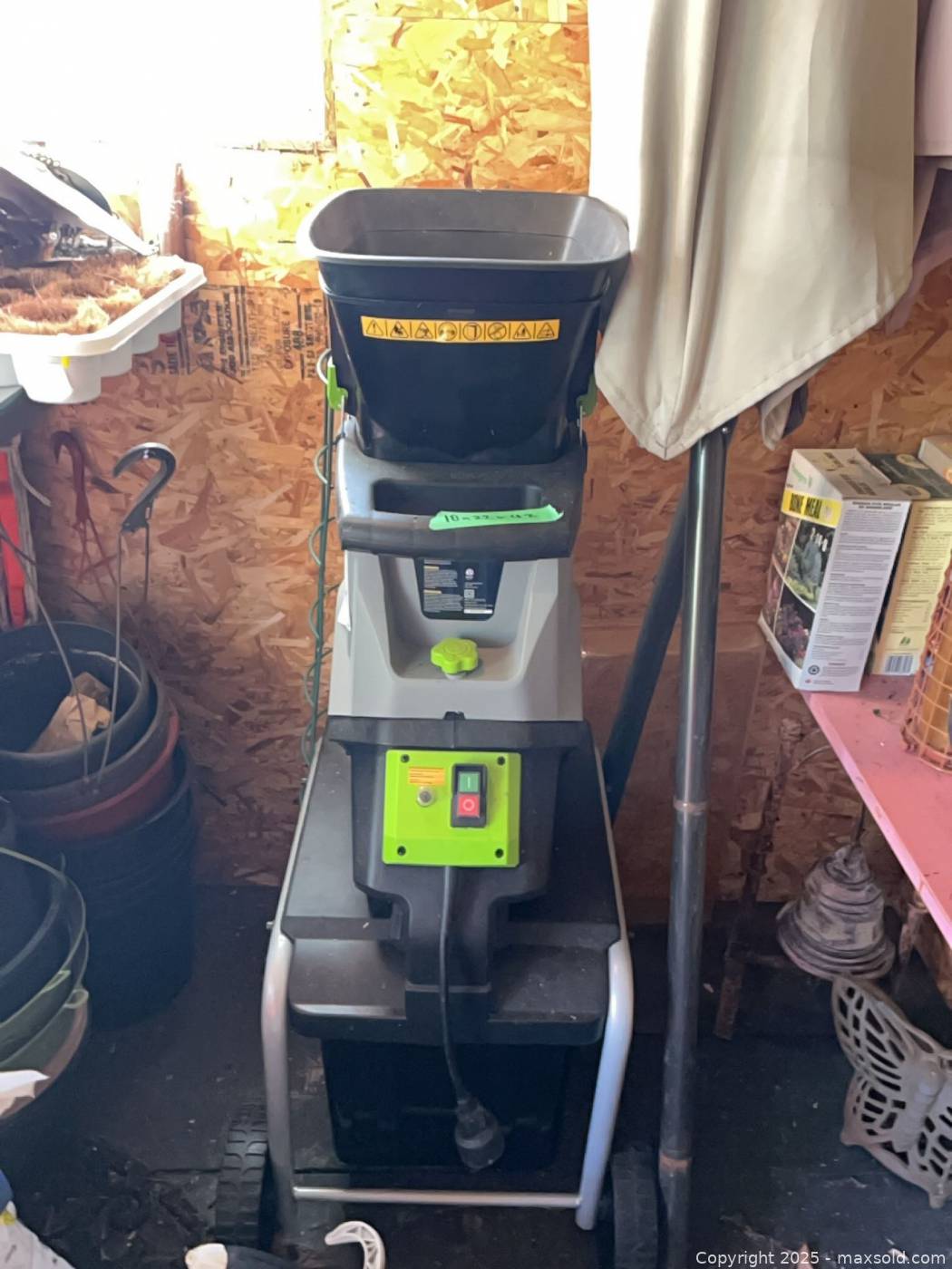 Earthwise GS70015 Electric Chipper/Shredder | Maxsold