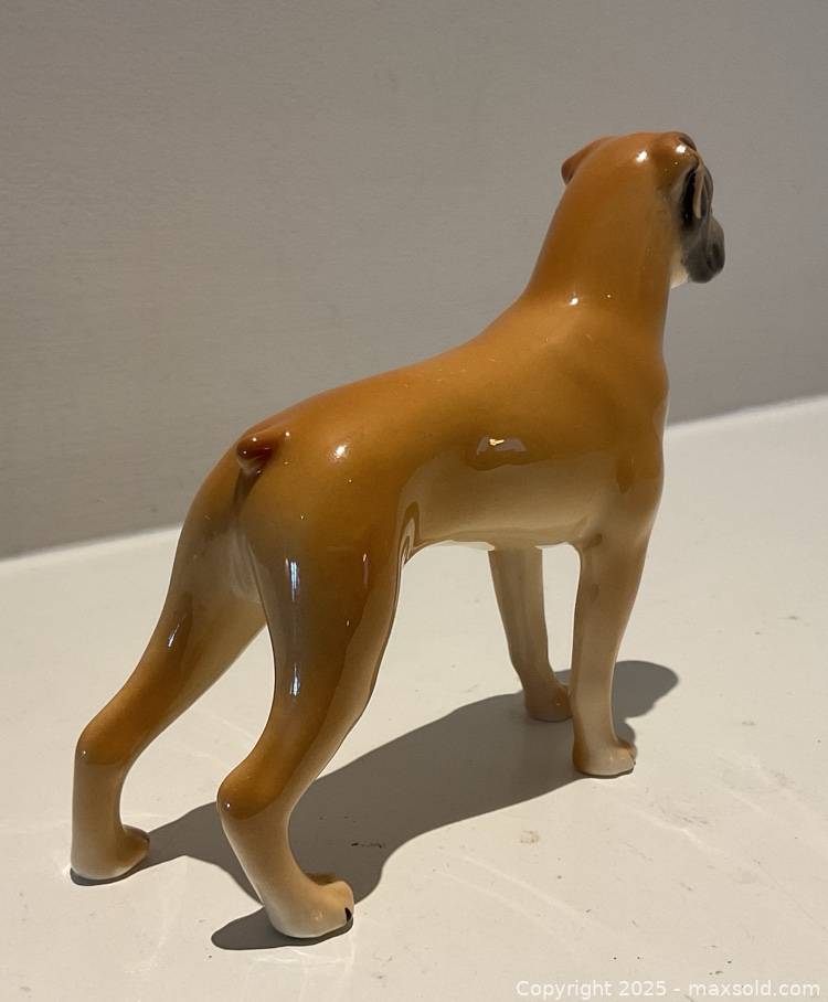 Ceramic Boxer Dog Figurine | Maxsold
