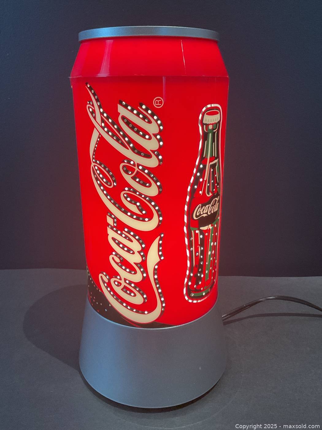 Coca-Cola can rotating lamp | Maxsold