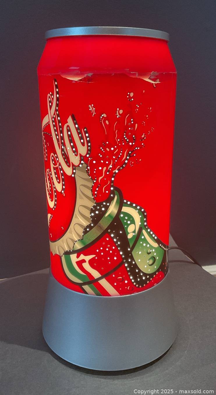 Coca-Cola can rotating lamp | Maxsold