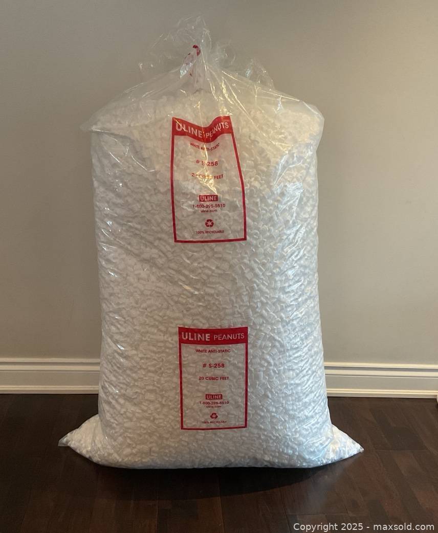 Uline 20 Cu Ft Bag Packing Peanuts | Maxsold