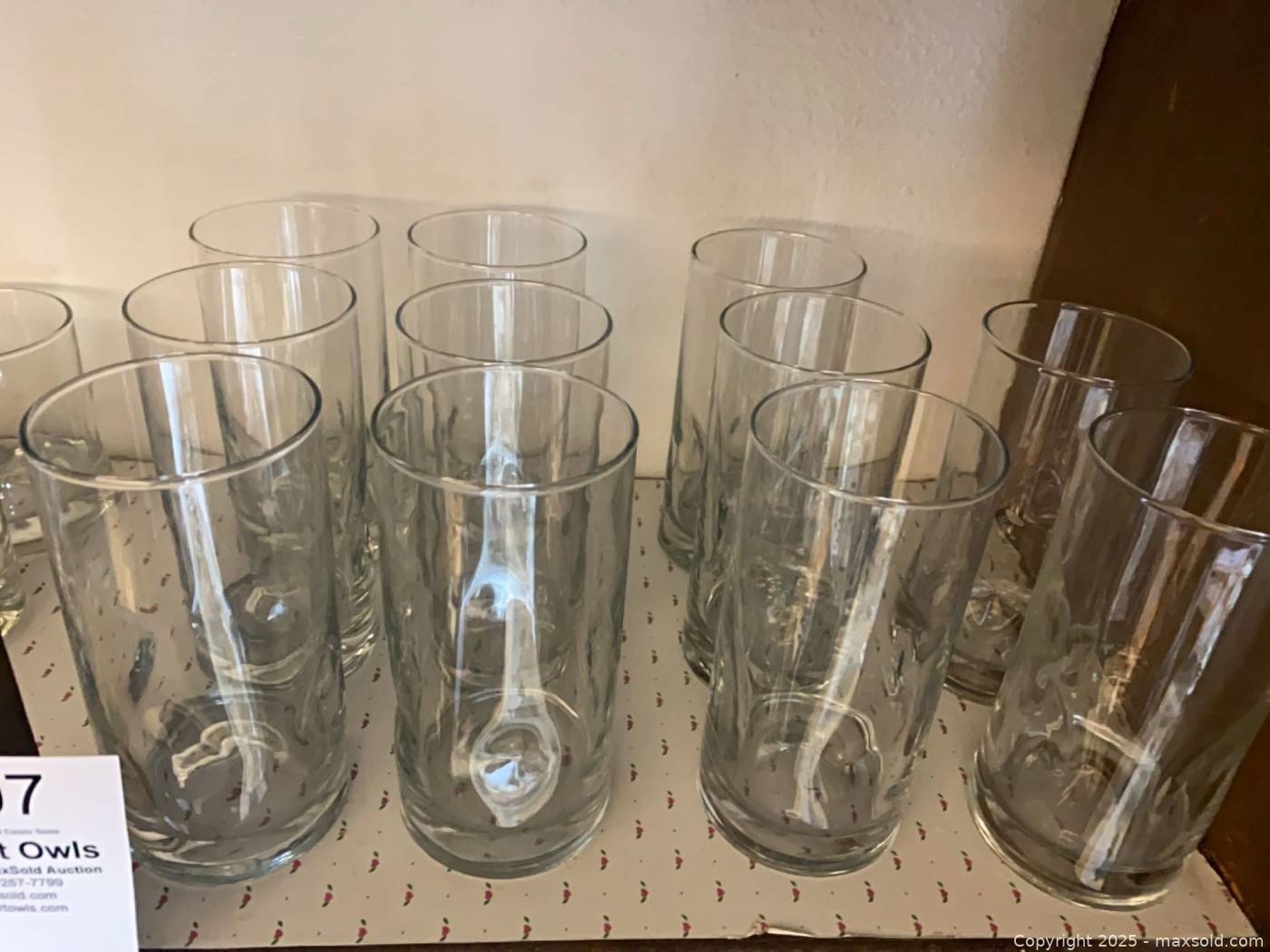 Libbey Impressions clear glass drinkware, 23 pieces | Maxsold