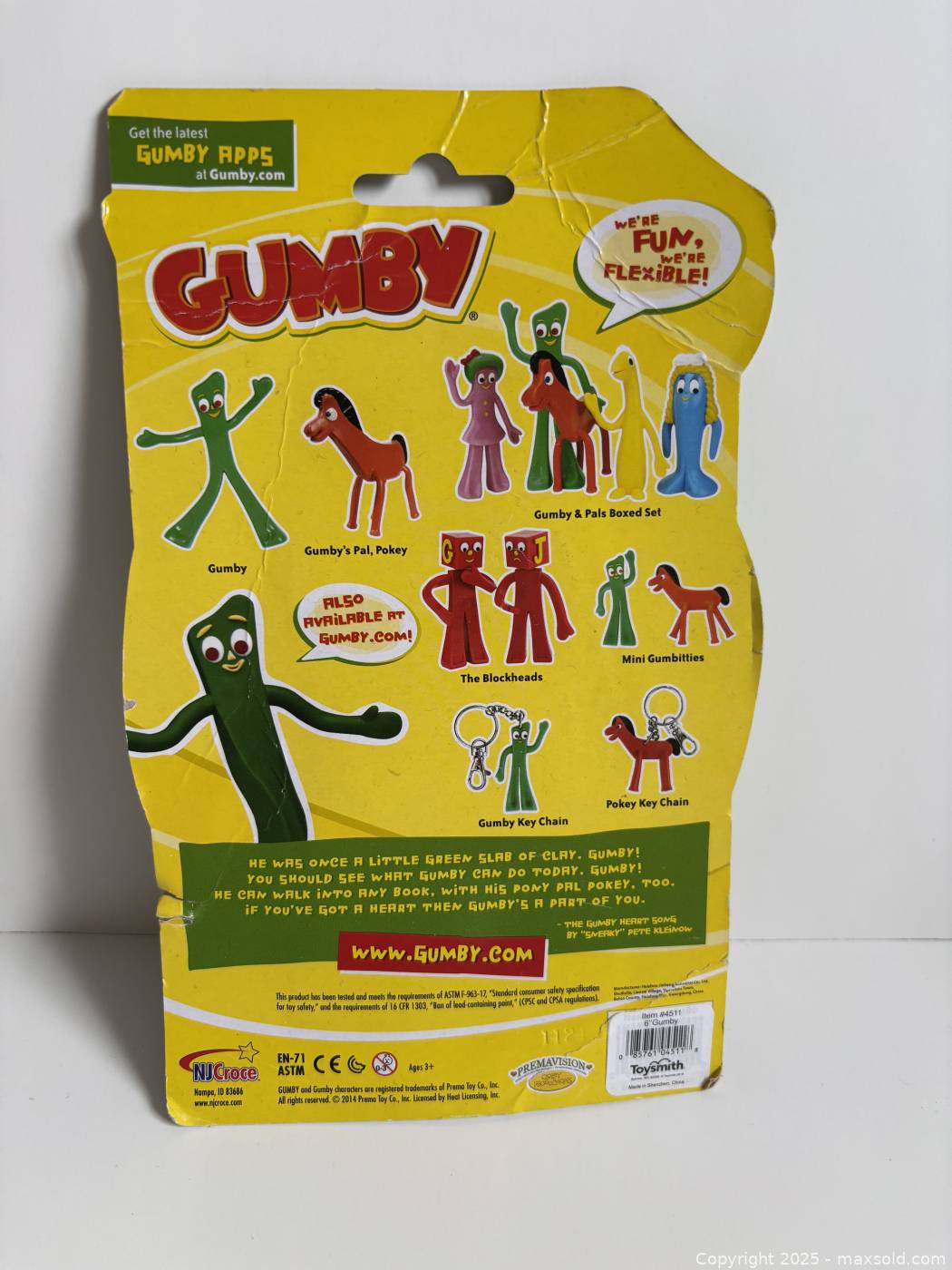 Gumby bendable poseable figure sealed | Maxsold