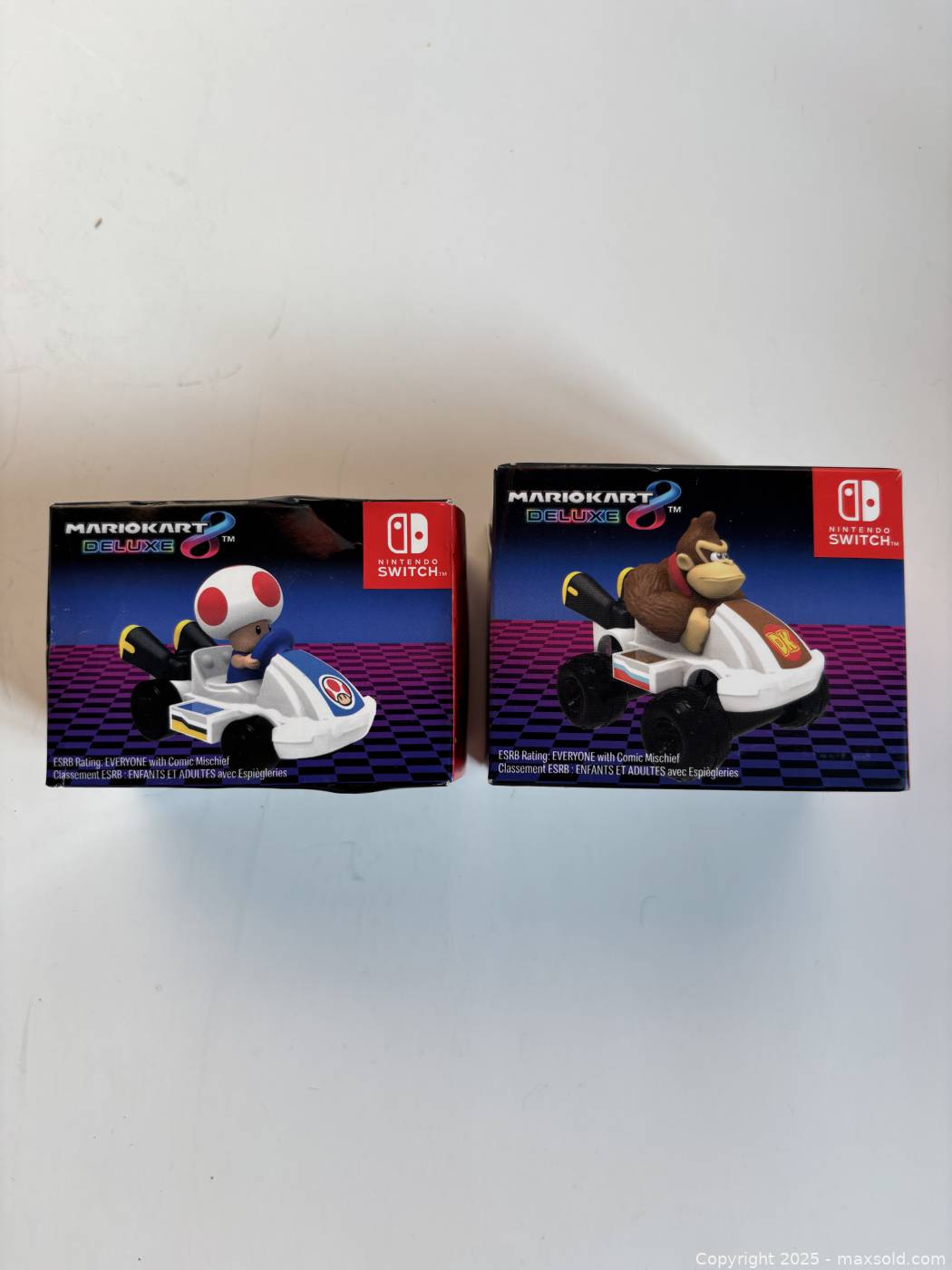 Mario Kart 8 Deluxe Toad & Donkey Kong boxed pull-back karts | Maxsold