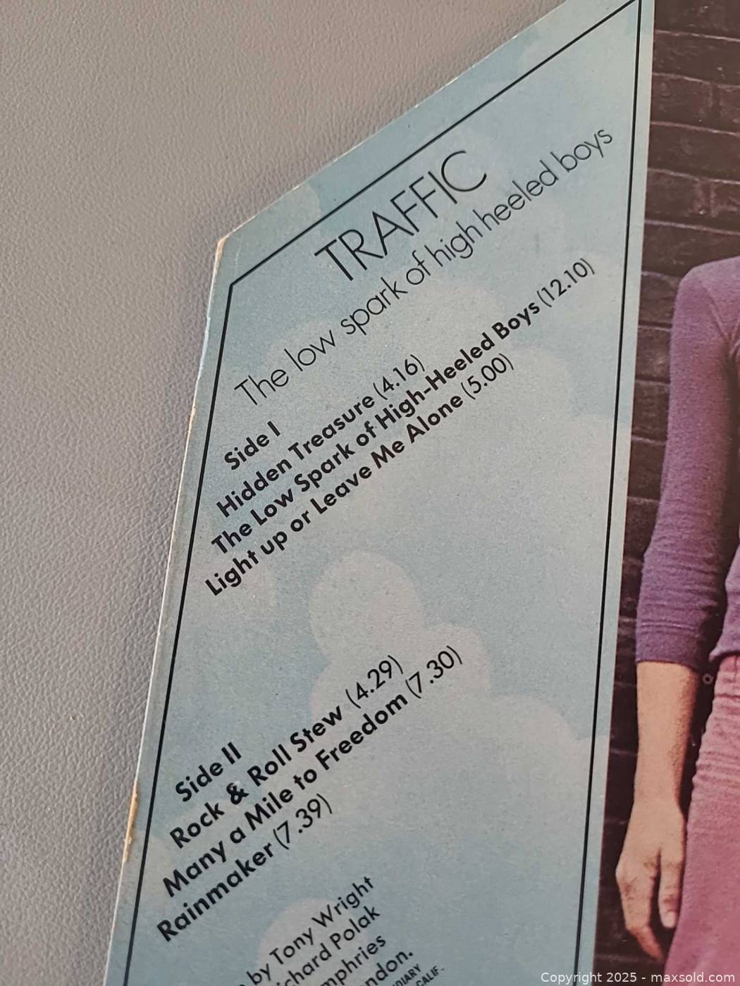 Traffic The Low Spark of High Heeled Boys vinyl LP | Maxsold