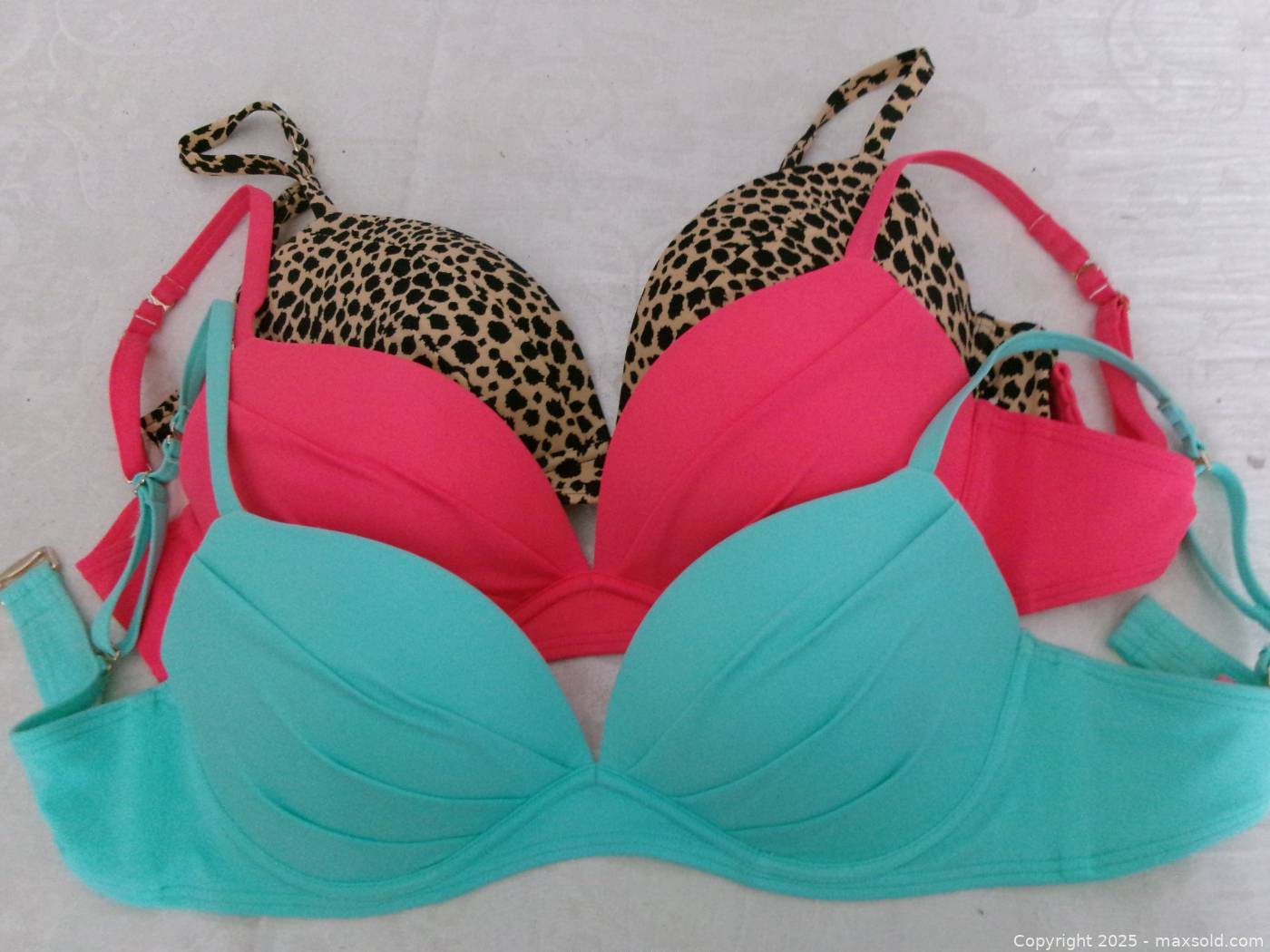 Victoria's Secret 34D bra or bikini tops set of 3 | Maxsold
