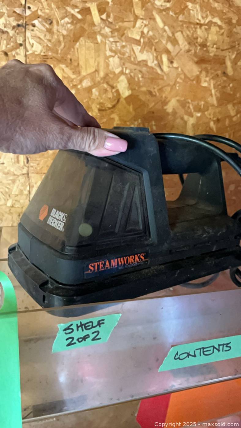 Aluminum step ladder, Black & Decker SteamWorks steamer, slow-moving ...