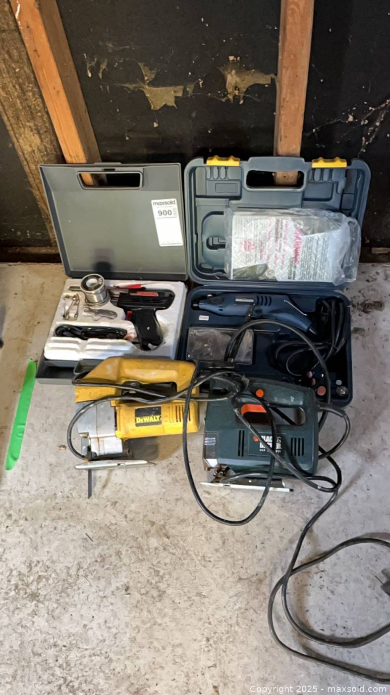 Craftsman soldering gun kit, Mastercraft rotary tool kit, DeWalt and ...